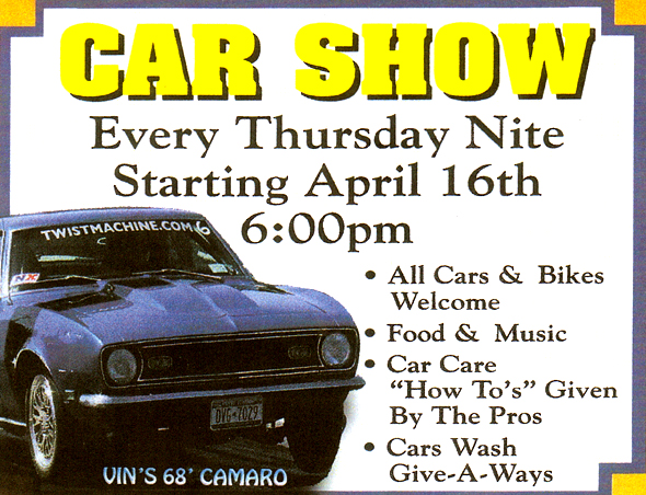 * Hampton AutoWash Car Show - Every Thursday Night @ 6:00pm